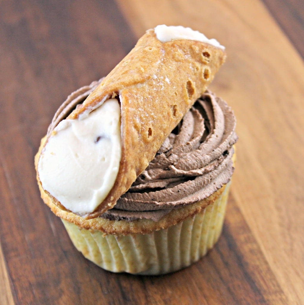 Cannoli Cupcakes with Marsala-Chocolate Whipped Cream | I Can Cook That